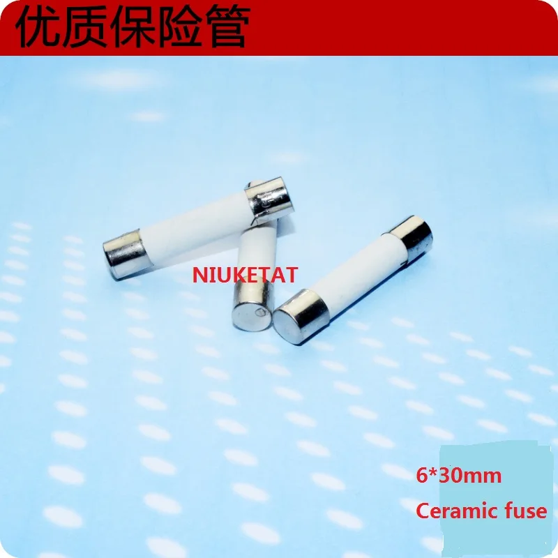 100pcs 6*30mm 12A 250V Ceramic fuse 6*30 12A 250V Ceramic New and ...