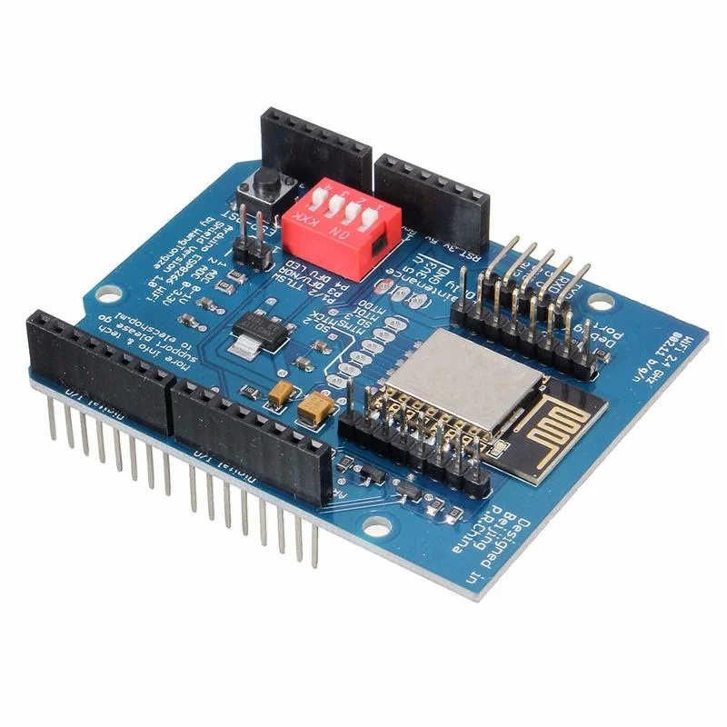 Esp 12e Esp8266 Uart Wifi Wireless Shield Development Board For Arduino Uno R3 Circuits 70 X 60 