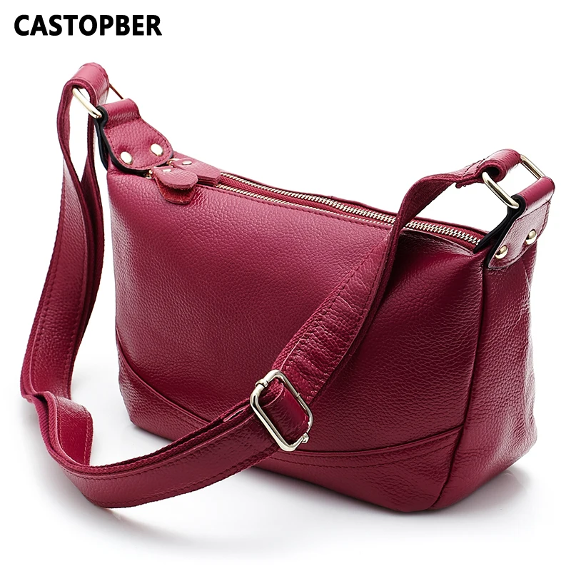 Fashion First Layer Cowhide Genuine Leather Woman Handbag Ladies ...