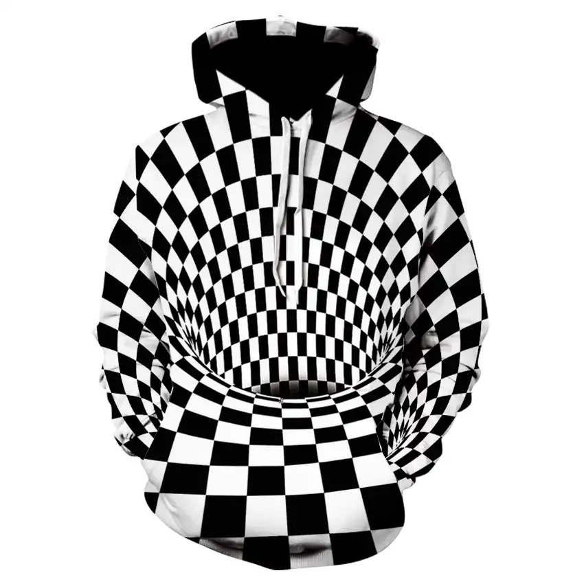 black and white checkered sweatshirt - Il Cascinone