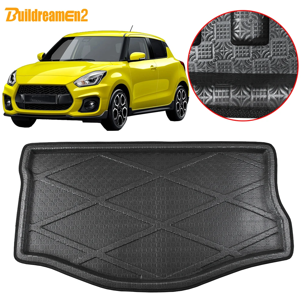 Buildreamen2 For Suzuki Swift 2010-2018 Car Rear Trunk Boot Liner Tail ...