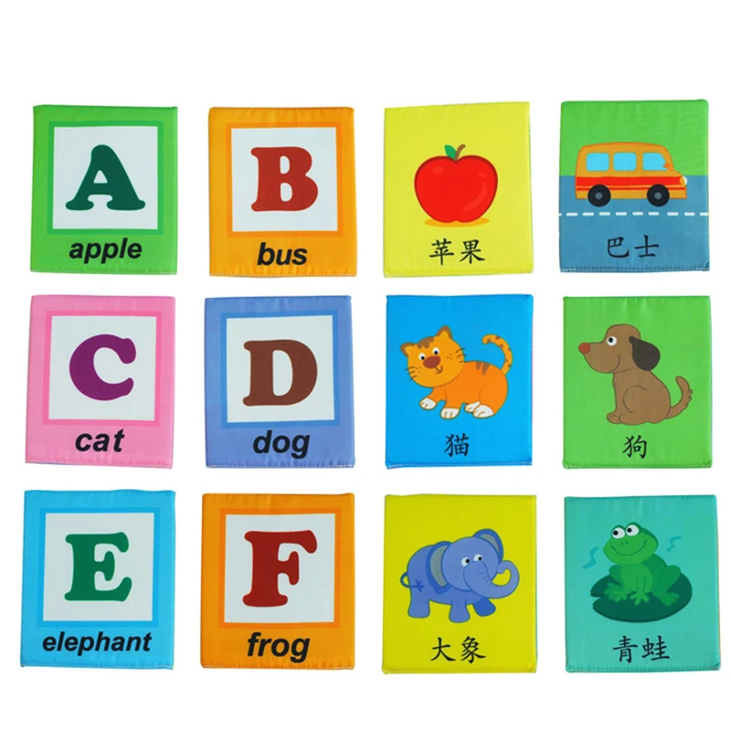 26pcs/set Montessori Lettres Baby Learning English Book Cards For ...