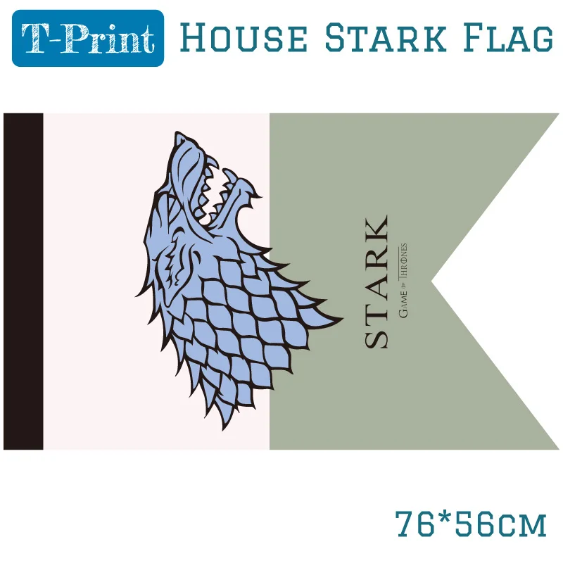 Game Of Thrones House Stark Flag