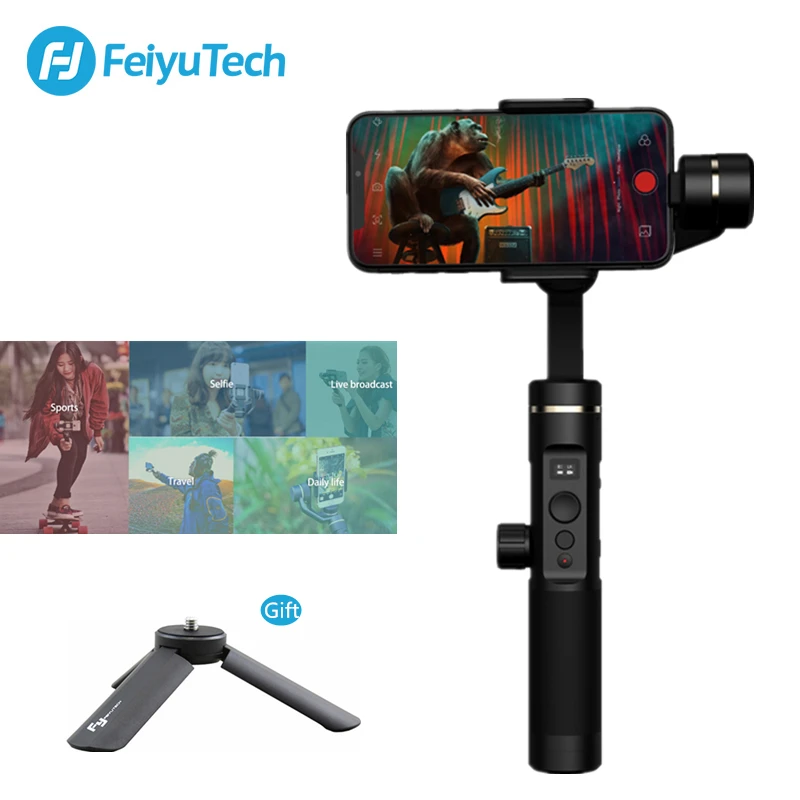 Feiyutech Spg2 3-axis Handheld Stabilizer Gimbal Selfie Stick For ...