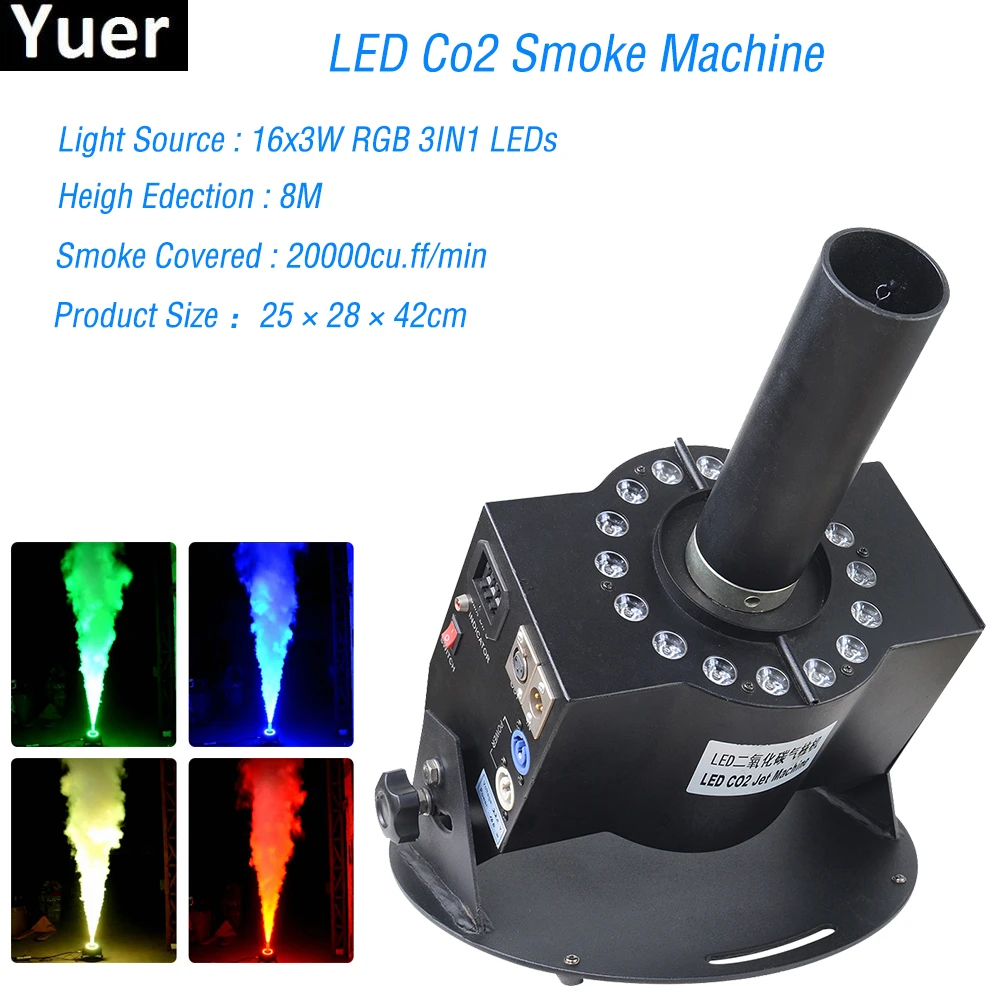 2020 New Led Co2 Fog Smoke Machine Wired Remote Control 100w For ...