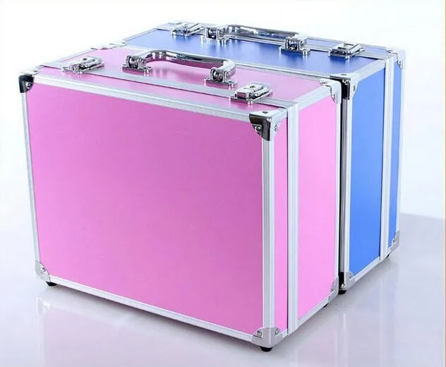 Aluminum Makeup Box with Lights Small Portable beauty Box with LED ...