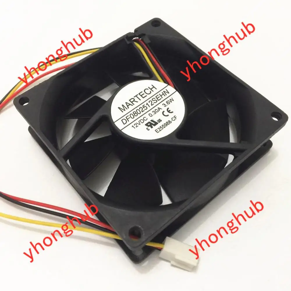 MARTECH-DF0802512SEHN-Server-Cooling-Fan-12VDC-0-30A-3-6W-80X80X25mm-3 ...