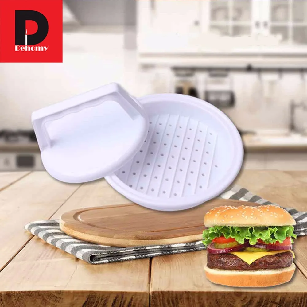 Dehomy Manual Burger Press Machines DIY Round Shape Hamburger Patty ...