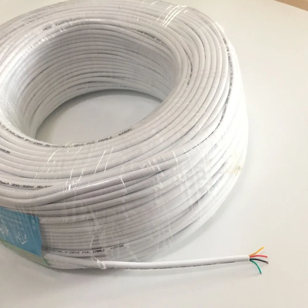 Cable de 4 hilos de 50M, 20m/30m/40m para intercomunicador de vídeo ...
