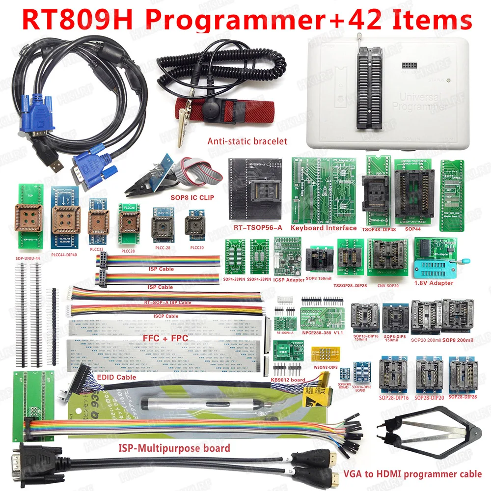 Original RT809H EMMC Nand FLASH Extremely fast universal Programmer +44 ...