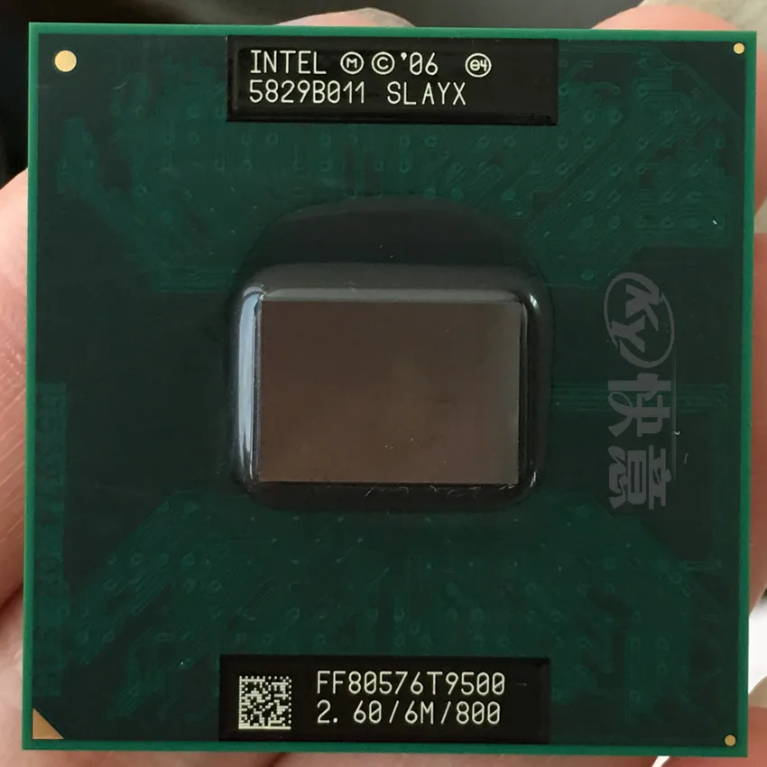 Original Intel Core 2 Duo t9500 laptop processor 6M Cache 2.6GHz 800 ...