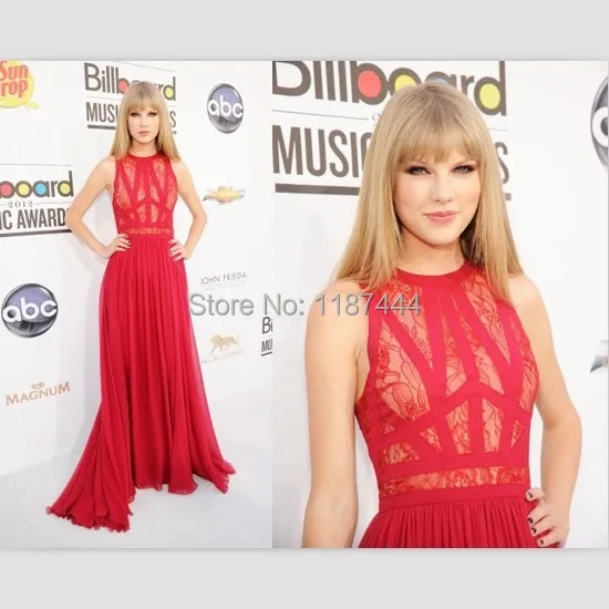 Taylor Swift Prom Dress Red