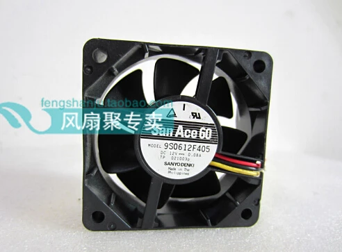The original Sanyo 9S0612F405 6cm60*60*25 12V0.08A 3 line double ball ...
