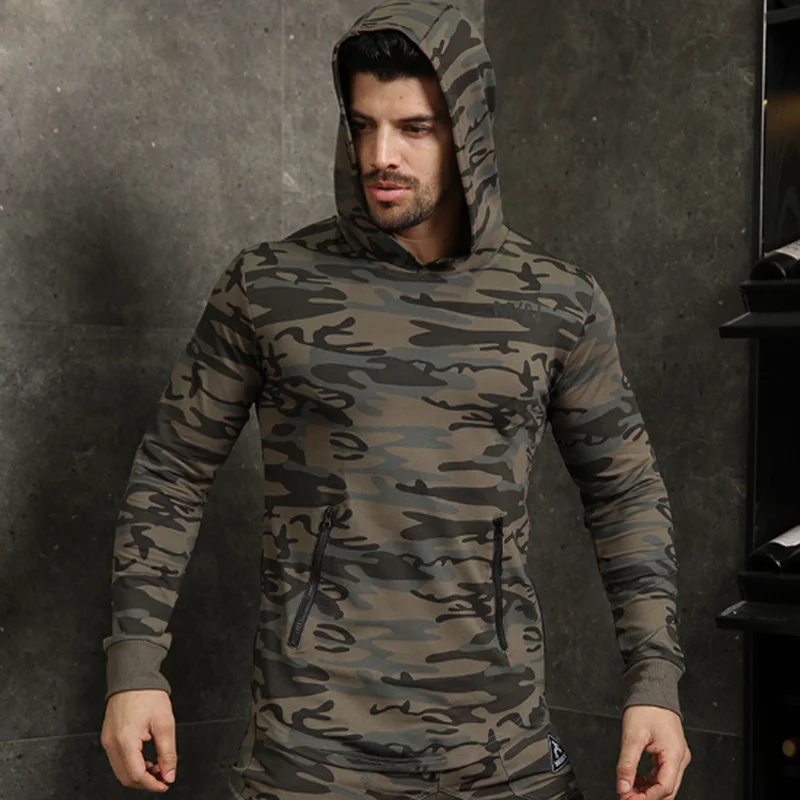 Gyms 2019 Autumn Bodybuilding Hoodies Men Camouflage Fitness Sporting ...