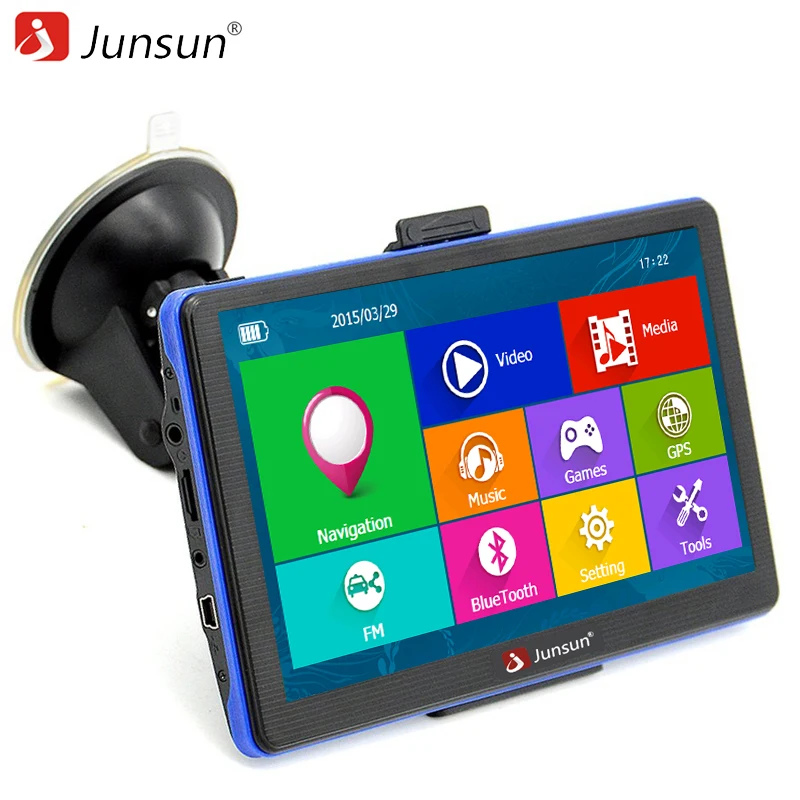 Junsun D100 7 pulgadas HD capacitiva GPS de navegación del coche 8 GB ...