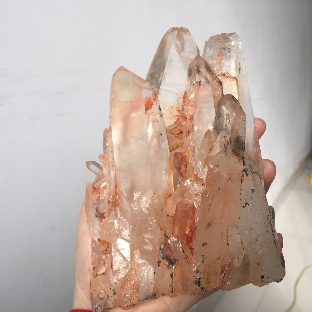 1.3kg Natural Quartz Crystal Stone Reiki feng shui Quartz Cluster ...