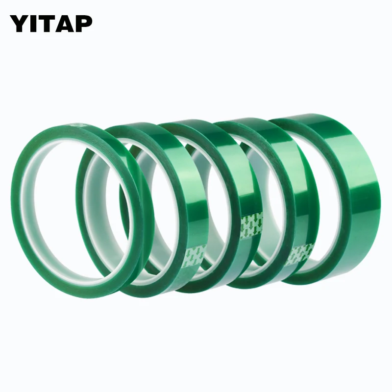 Two Roll heat resistance green polyester tape for PCB protection and 3D ...
