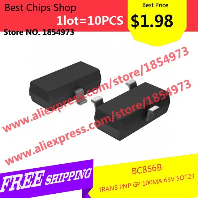 Free Shipping 10PCS=$1.98 Electronic Components Original BC856B,215 ...