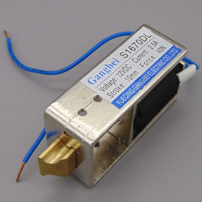 Gangbei-s1670dl Dc 12v 24v Push&pull Type Electromagnet 12v ...