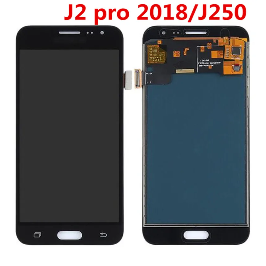 J2 5 pcs 100% Testado LCD Para Samsung Galaxy Pro 2018 J250 J250M Touch ...