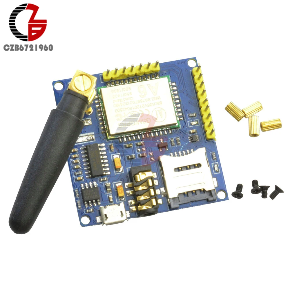 A6 GPRS GSM Pro Serial Module Dual Band Wireless Developemnt Board TTL ...