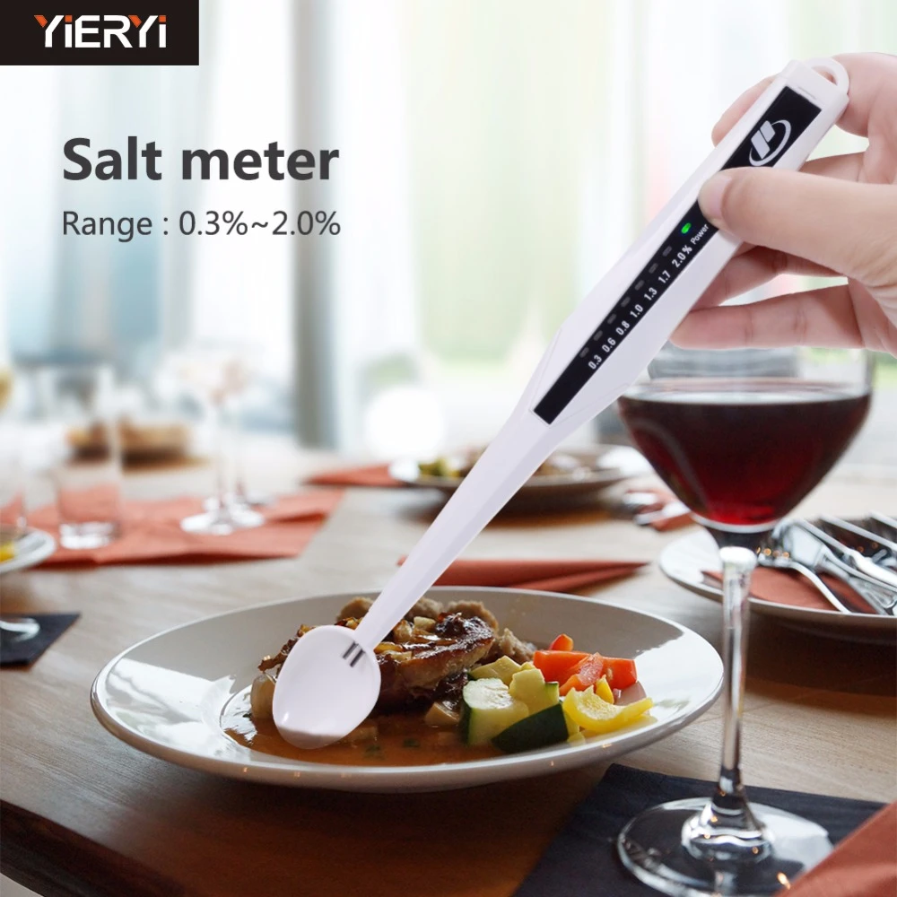 yieryi Portable Mini Salinometer Led Salinity Meter Electronic Foods ...