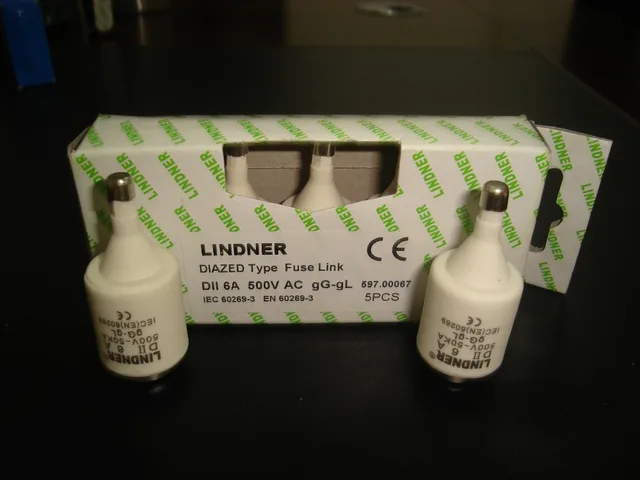 Fuses: LINDNER DIAZED Type Fuse Link DII 6A 500V gG/gL 597.00067-in ...