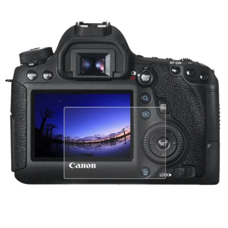 Protector de vidrio templado para cámara Canon EOS 6D DSLR, película protectora para pantalla ...