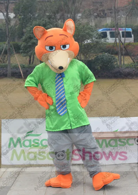 Christmas Zootopia Nick Wilde Mascot Costume for Adult Fancy Nick ...