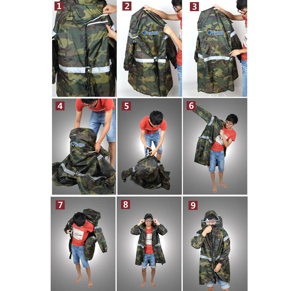 Multifunctional Outdoor Backpack Rain Cover Military Raincoats