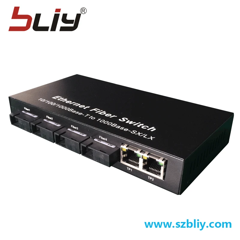 1 para 4 rj45 kupfer ports zu 3 faser optische ports gigabit ...
