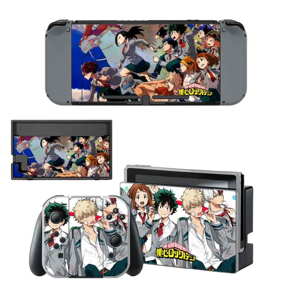 My Hero Academia Skin Sticker Nintendo Switch Console Controller Set ...
