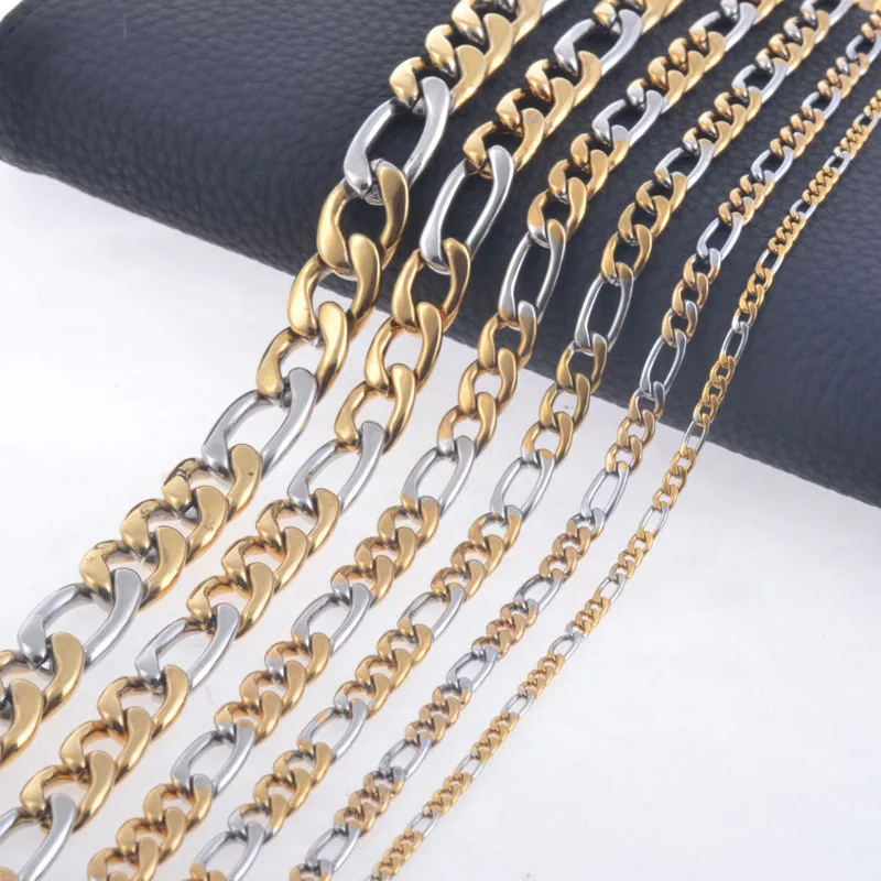 7.5mm Statement stainless steel Chain men vintage long pendant necklace ...