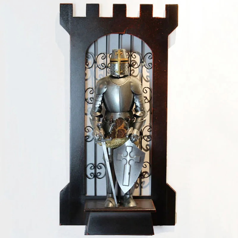 Retro-European-style-armor-model-wall-hanging-decoration-living-room ...