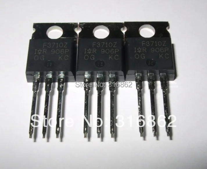 IRF3710Z IRF3710 F3710 트랜지스터, TO 220, 로트당 10 개, 전원 MOSFET, Vdss = 100V ...
