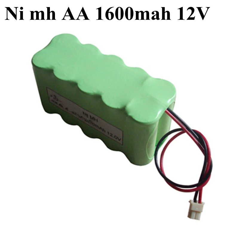 2pcs-12V-1600mah-NIMH-Ni-mh-AA-Battery-Pack-Size-Customizable-12V ...