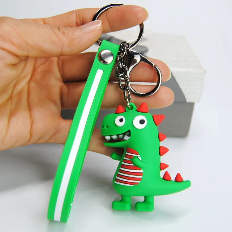 Cute Cartoon Dinosaur Animal Waistband Keychain Key Chain Women Key ...
