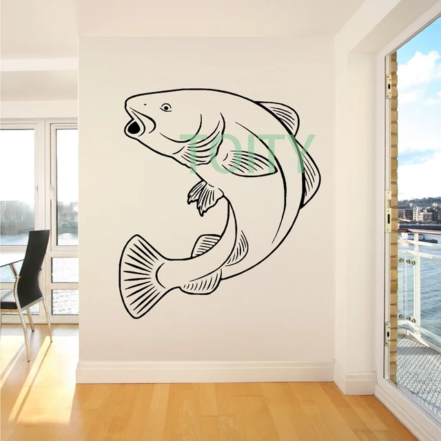 Aliexpress.com : Buy COD FISH SEA FISHING Wall Decal Nursery Poster ...