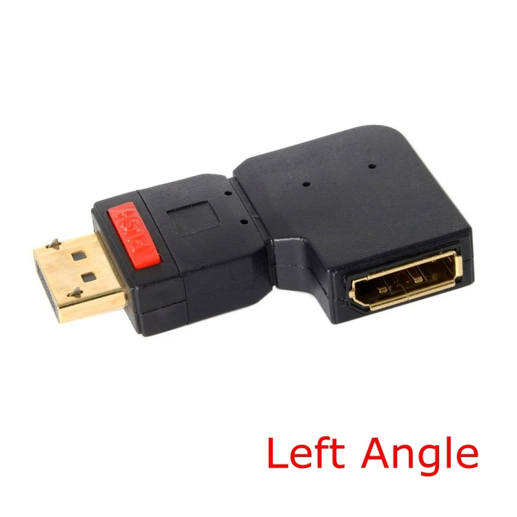 Up & Down & Left & Right Angled 90 Degree DisplayPort DP Male to dp ...