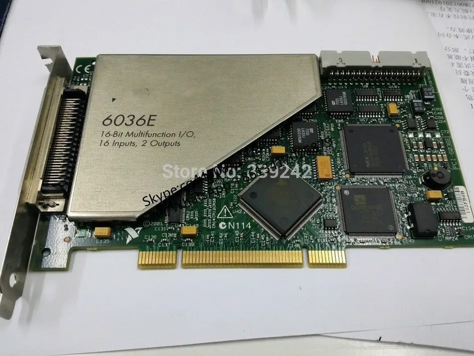 National Instruments NI PCI-6034E DAQ Card 16 bit Analog Input Multifunction Analyzers & Data ...