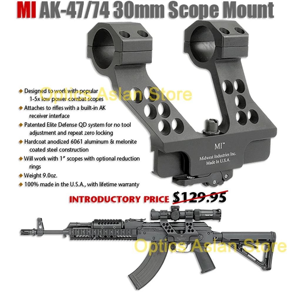 Aliexpress.com : Buy AK 47 74 QD side mount rail rifle scope ring for 1 ...