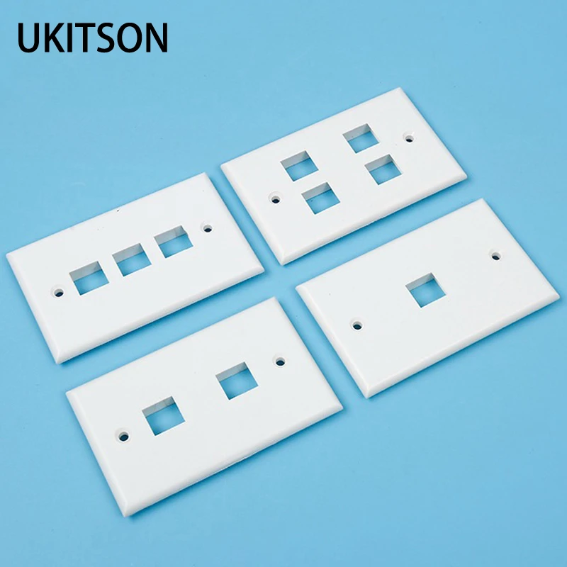 US Type Wall Outlet Faceplate Insert For 1 2 3 4 6 Keystone Jack Socket ...