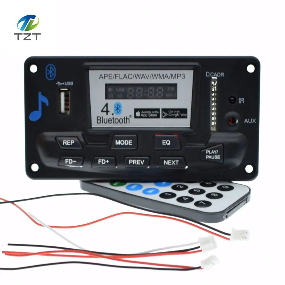 4.0 Bluetooth MP3 Decoding Board Module LED 12V DIY USB/SD/MMC APE FLAC ...