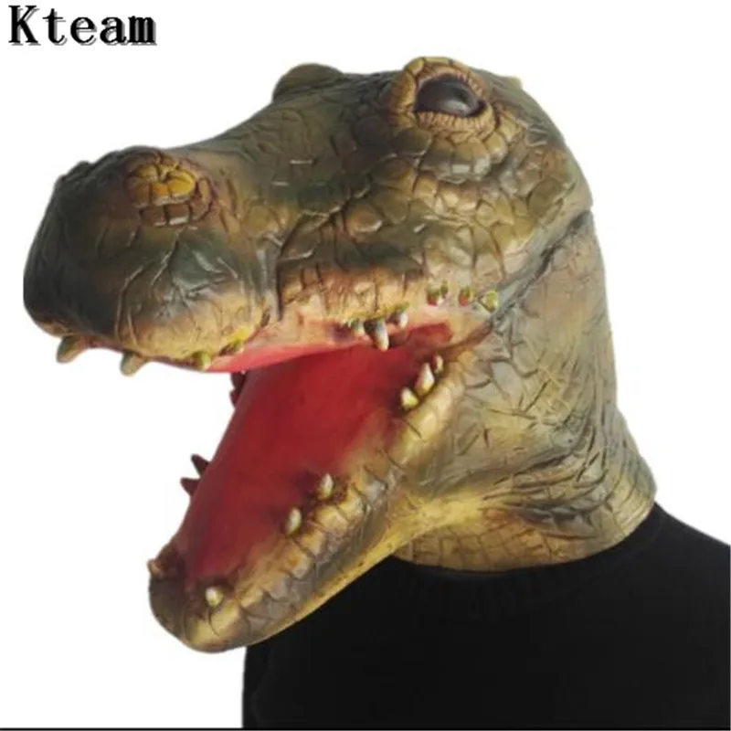 Hot New Realistic Creepy Scary Crocodile Mask Latex Full Face Adult ...
