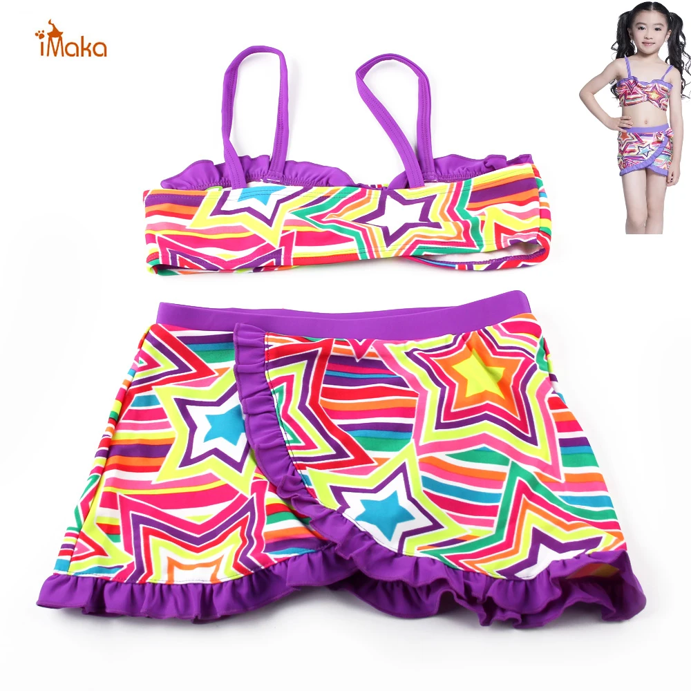 2017 Summer Baby Girls Swimwear Kids Girls Two Pieces Swimsuit Girls ...