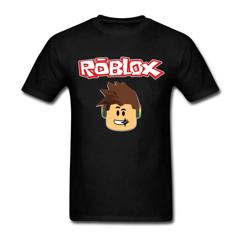 Man Roblox Cotton Crew High Quality Personality Print Graffiti Street T ...