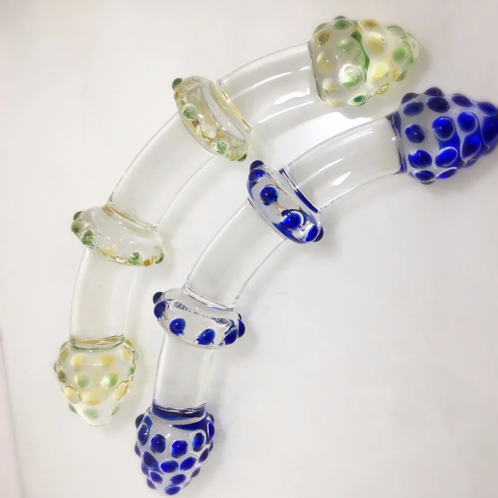 New Butt Plug Glass Dildo Double Gode Big Anal Beads Double Penetration