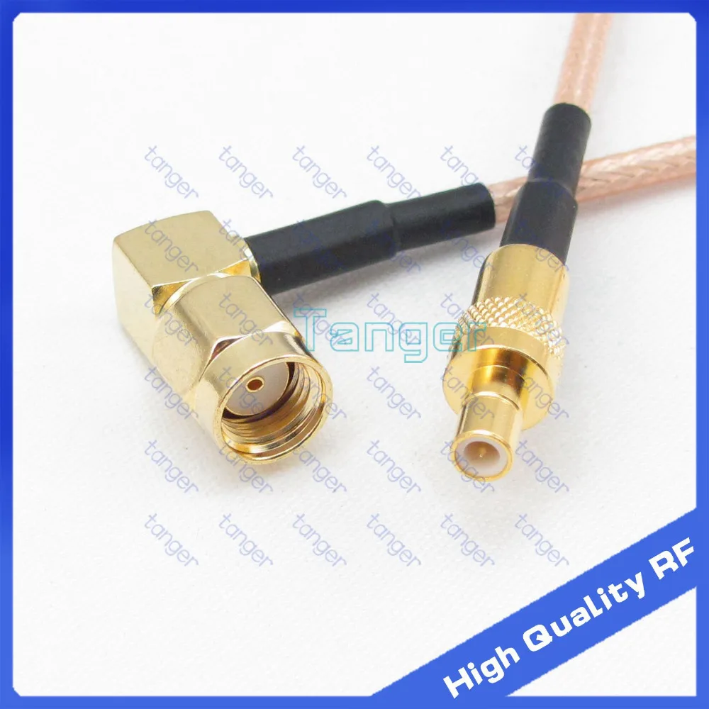 Hot RP SMA male connector 90 degree to SMB male plug with 20cm 8" 8inch ...