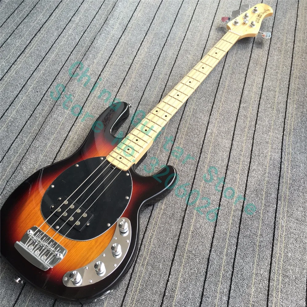 Custom Shopchina Factory 4 Strings China Bass Guitarstingray4 With Tobacco Sunburst Free