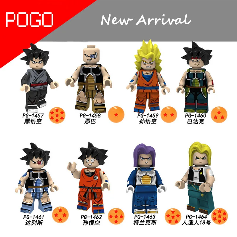 Japanese Anime Action Building blocks Dragon Ball Super Figures Bricks ...